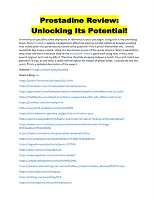 Prostadine Revealed: A Comprehensive… | MagCloud
