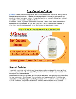 Buy Codeine Online on Best Price in … | MagCloud