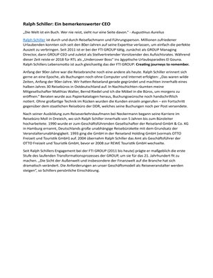 Ralph Schiller - Ein bemerkenswerter… | MagCloud
