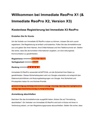 Immediate X1 Reopro-[{SONDERANGEBOT … | MagCloud