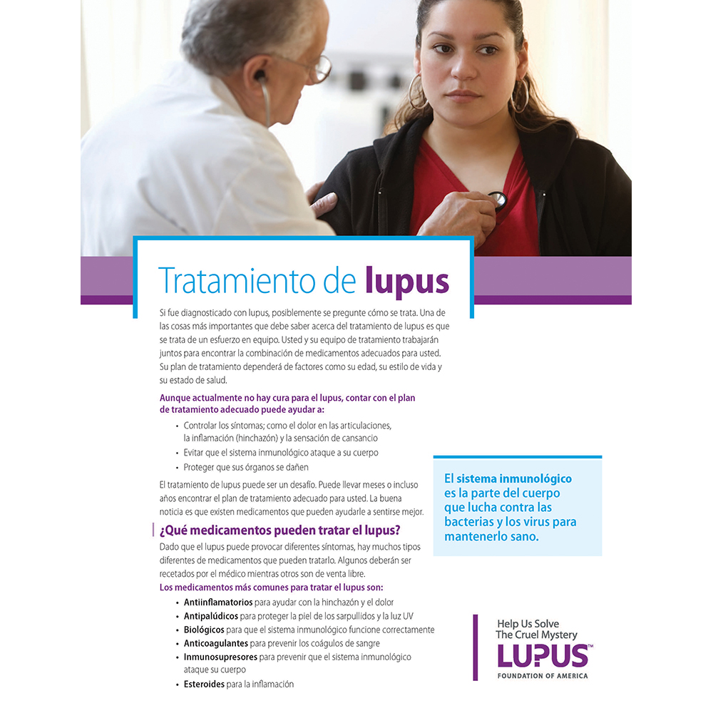 *NEW* Treating Lupus (Spanish) - Plain Language Fact Sheet (50 PK ...