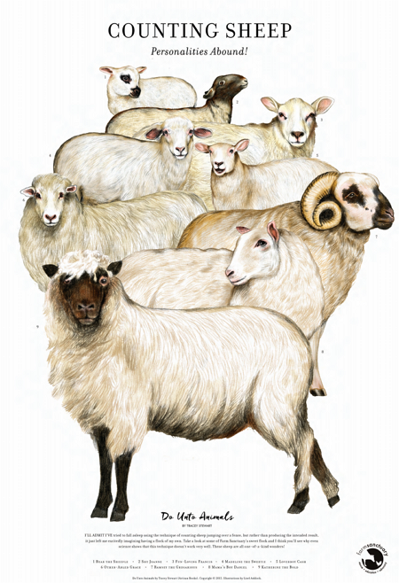 Counting Sheep Print - 200320 | Farm Sanctuary