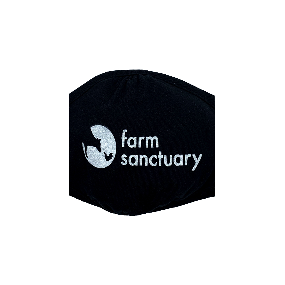 Black Eco Logo Face Mask - 200624 | Farm Sanctuary