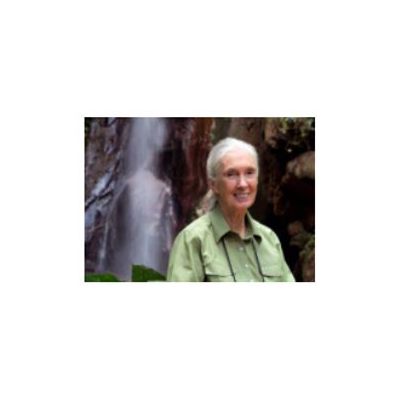 Autographed Photo of Jane Goodall (Jane in front of Waterfall) - # ...