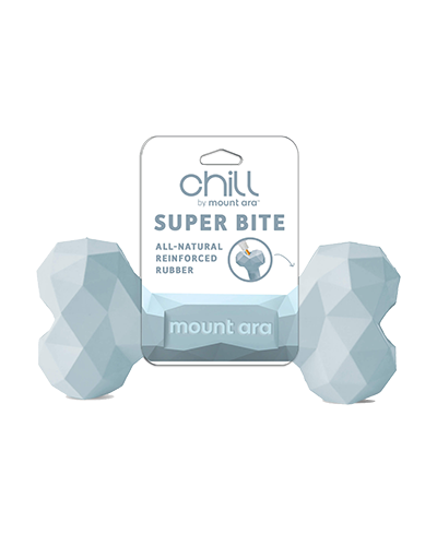 Uncle Bill's Pet Centers. Mount Ara Chill Super Bite Bone - Blue Dog Toy