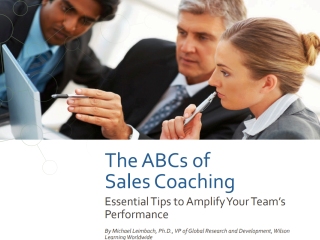 The ABCs of Sales Coaching | SMM Connect