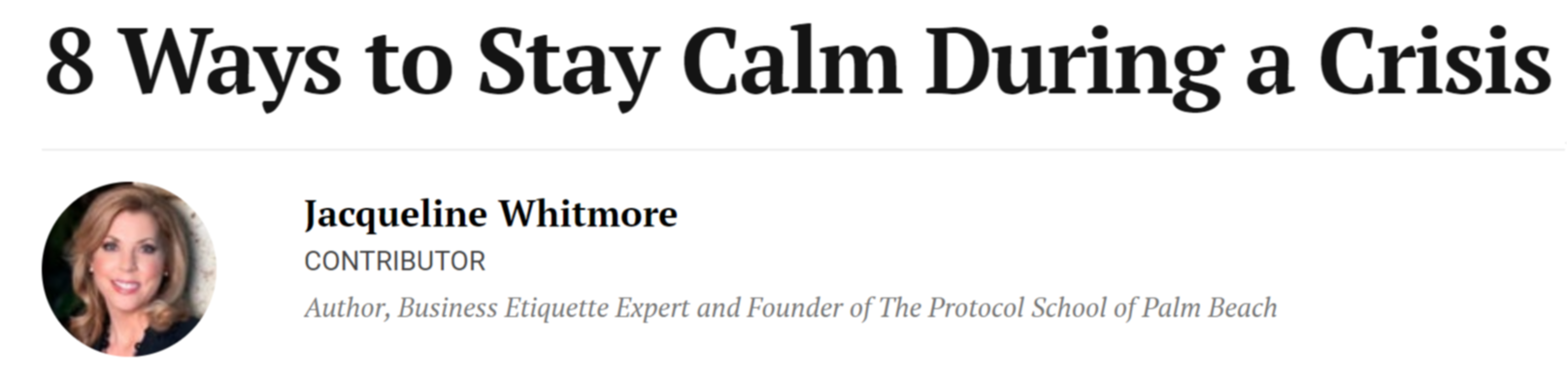 8 Ways to Stay Calm During a Crisis | Vignettes Learning