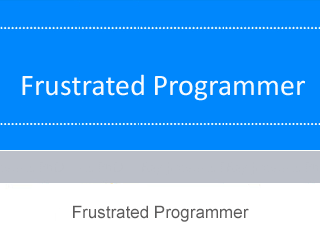 Chapter 8 Frustrated Programmer - SBL | Vignettes Learning