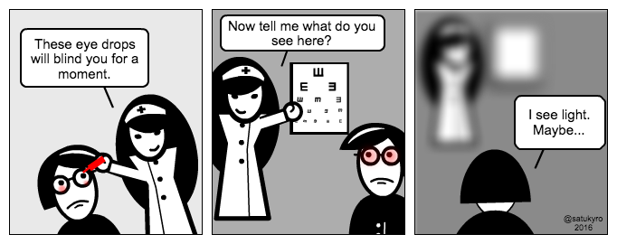 Sight test | UX, cartoons and wellbeing