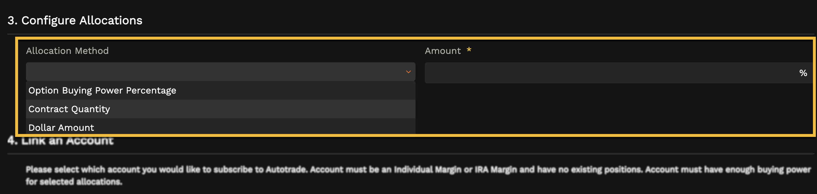 Setting up Autotrade (Per Trade) at tastytrade