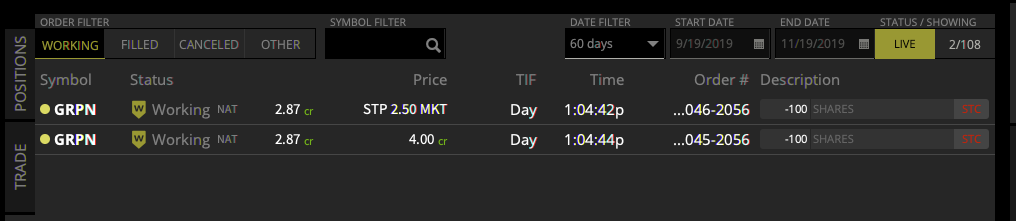 How to set up a bracket order (OCO & OTOCO)