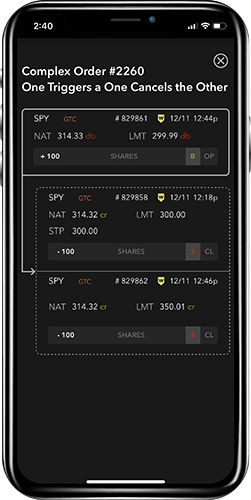 How to set up a bracket order (OCO & OTOCO)