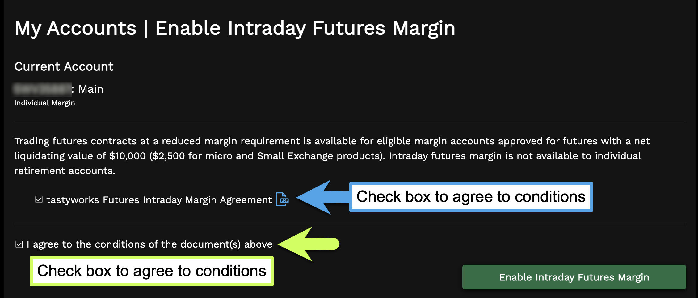 How to apply for intraday futures margin at tastytrade