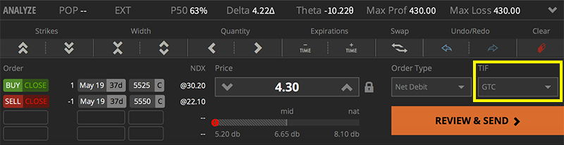 Time-In-Force (TIF) - Day, GTC, GTD