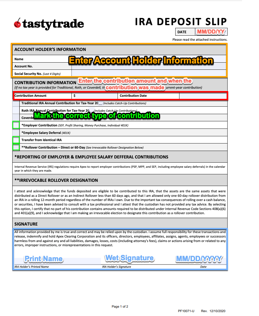 How to reclassify an IRA Contribution