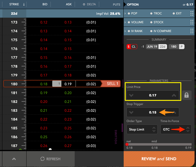 How to set up a stop order on tastytrade