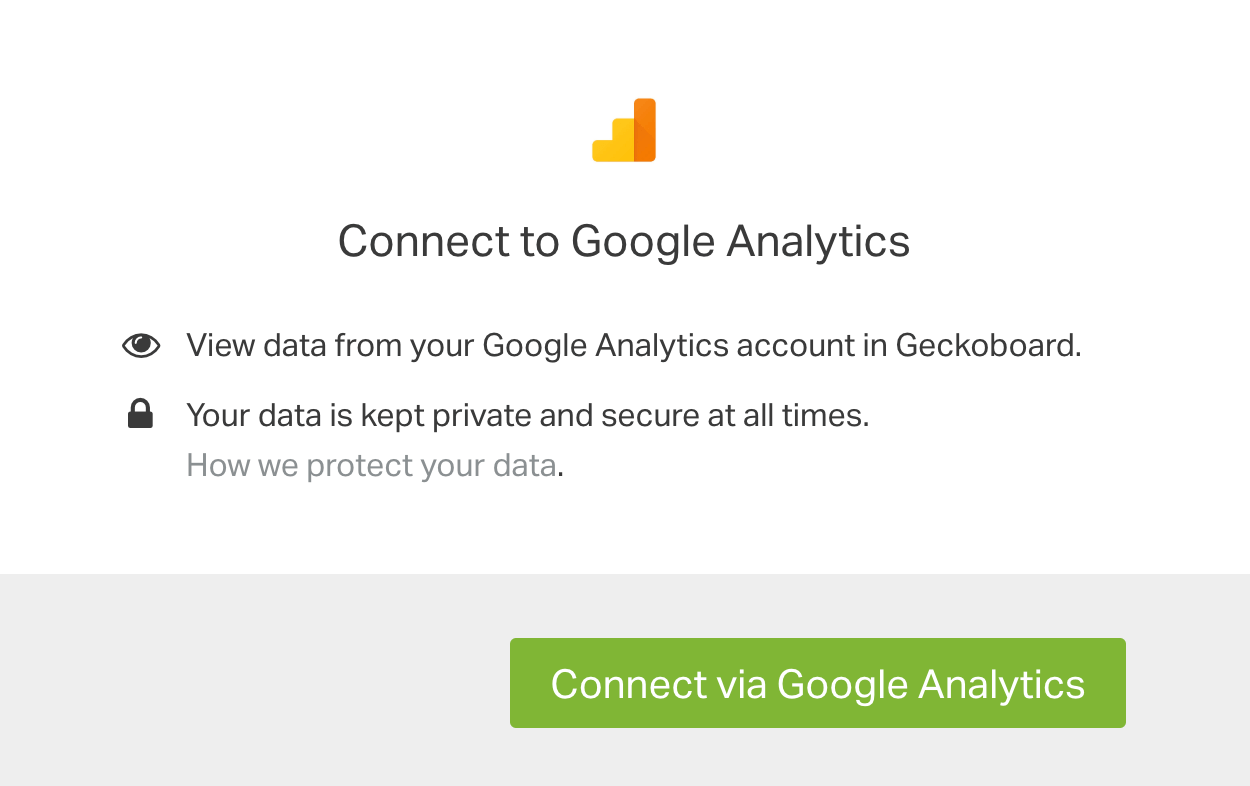 显示谷歌分析指标在Geckoboard - Geckoboard帮助中心