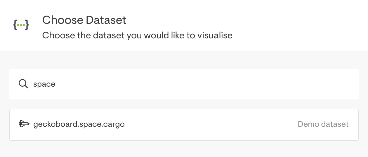从数据集创建可视化- Geckoboard帮助中心