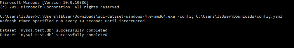 Send SQL data to datasets (Windows) – Geckoboard Developer Hub