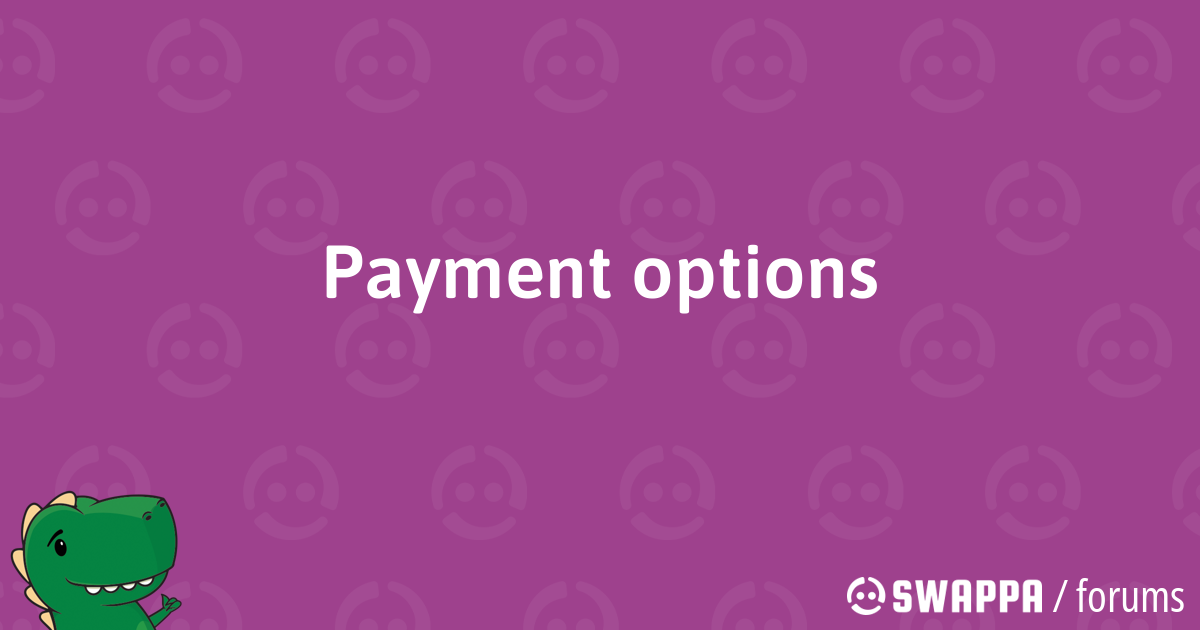 Payment options - Forum Thread - Swappa