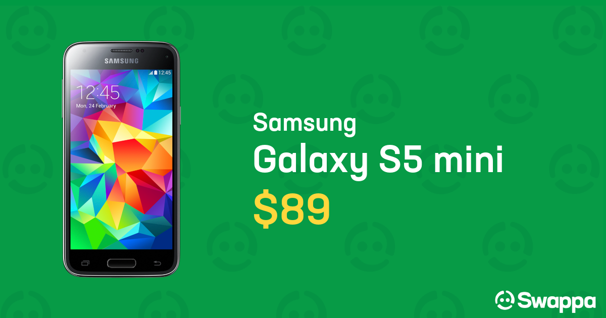 Samsung Galaxy S5 mini - Unlocked, Black, 16GB, SM-G800F - LRNV87232 ...