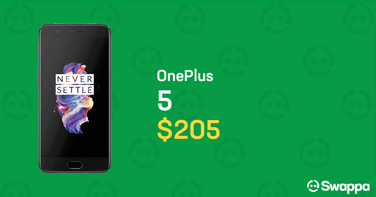 OnePlus 5 - Unlocked, Black, 64GB, 6GB, A5000 - LROP76992 - Swappa