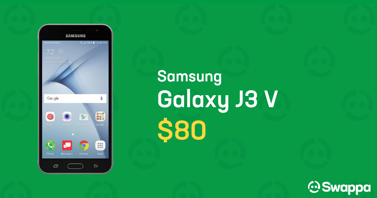 Samsung Galaxy J3 V - Verizon, Black, 16GB, SM-J320V - LROY72370 - Swappa