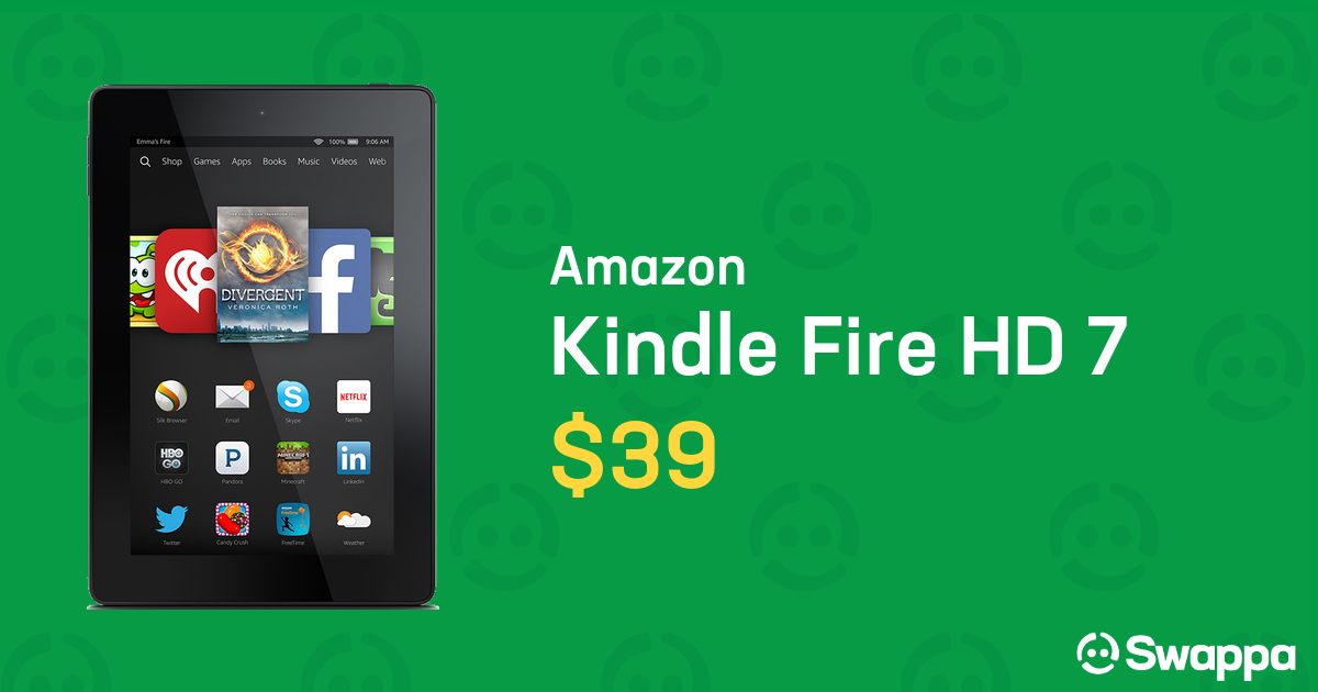 Amazon Kindle Fire HD 7 - Wi-Fi, Black, 8GB - LRQF14973 - Swappa