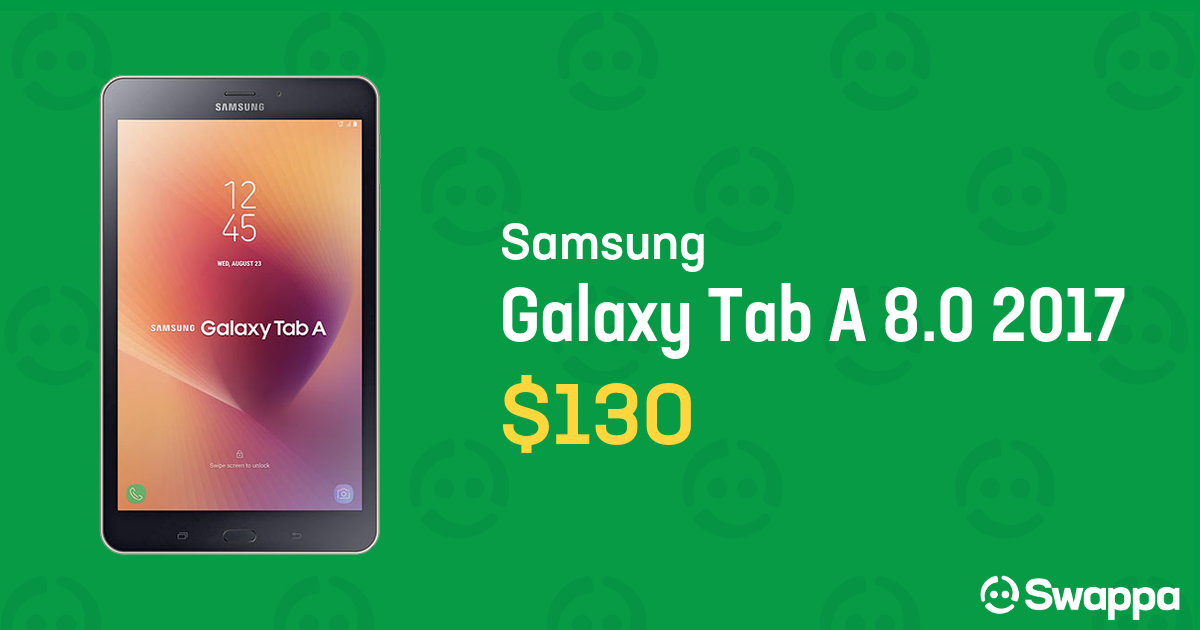 Samsung Galaxy Tab A 8.0 2017 - Wi-Fi, Black, SM-T380 - LRRH57076 - Swappa