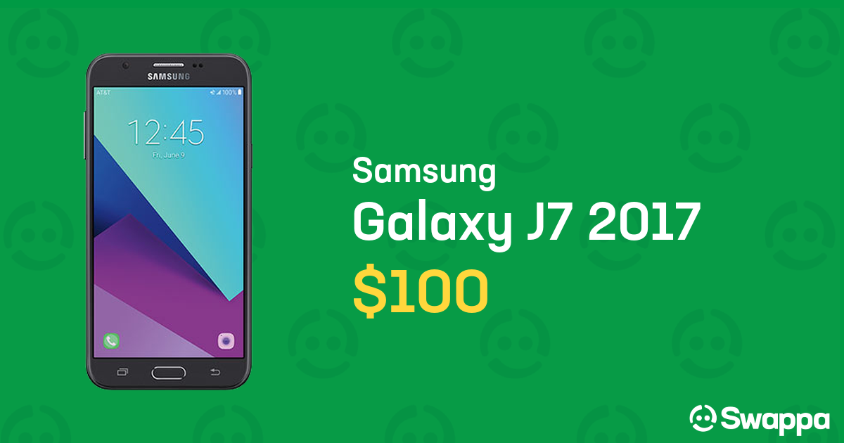 Samsung Galaxy J7 2017 - Sprint, Black, 16GB, 2GB, SPH-J727P, Perx ...