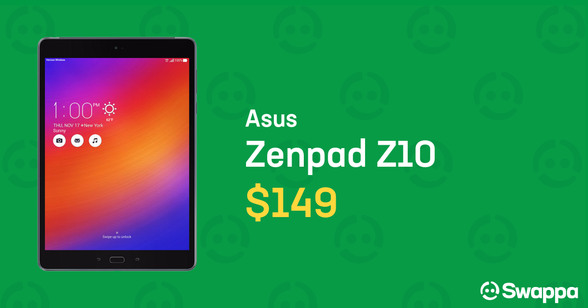 Asus Zenpad Z10 - Verizon, Gray, 32GB, 3GB - LRTO68892 - Swappa