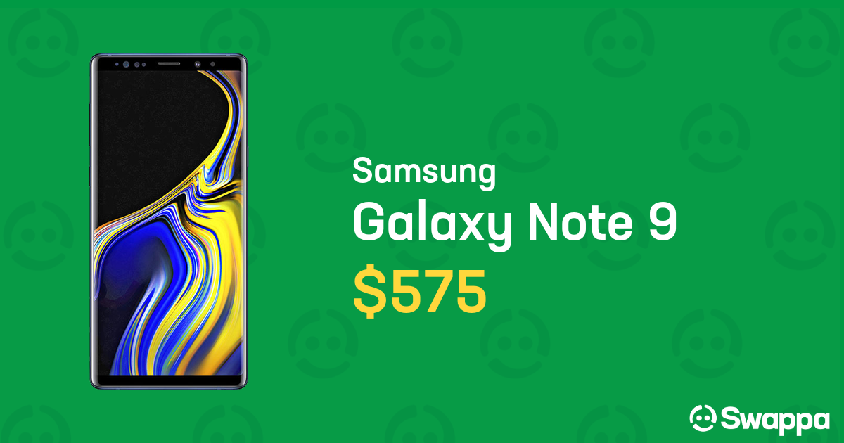 Samsung Galaxy Note 9 - Unlocked, Black, 128GB, 6GB, SM-N960U1 ...
