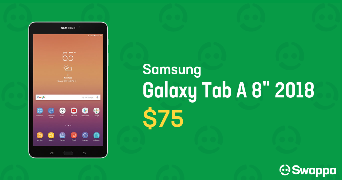 Samsung Galaxy Tab A 8" 2018 - Verizon, Black, SM-T387V - LRUF23153 ...