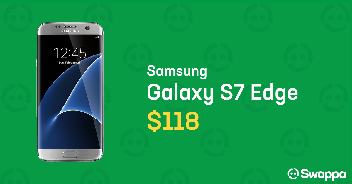 Samsung Galaxy S7 Edge - T-Mobile, Black, 32GB, SM-G935T - LRWE53545 ...