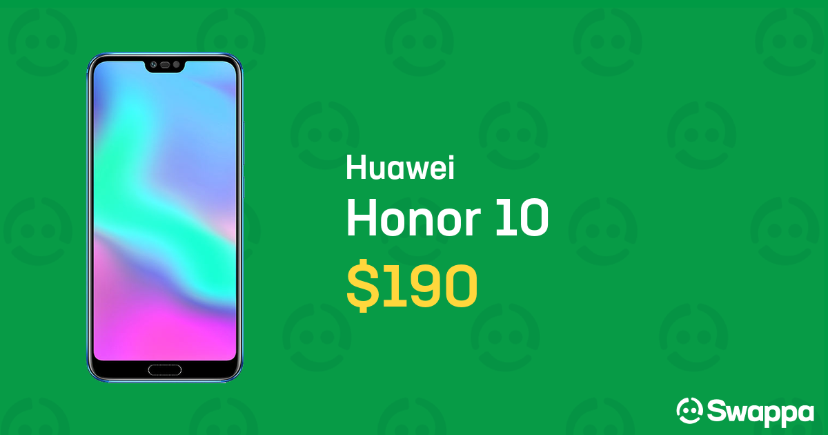 Honor 10 - Unlocked Non-US, Black, 128GB, 4GB, COL-L29 - LRYV38811 - Swappa