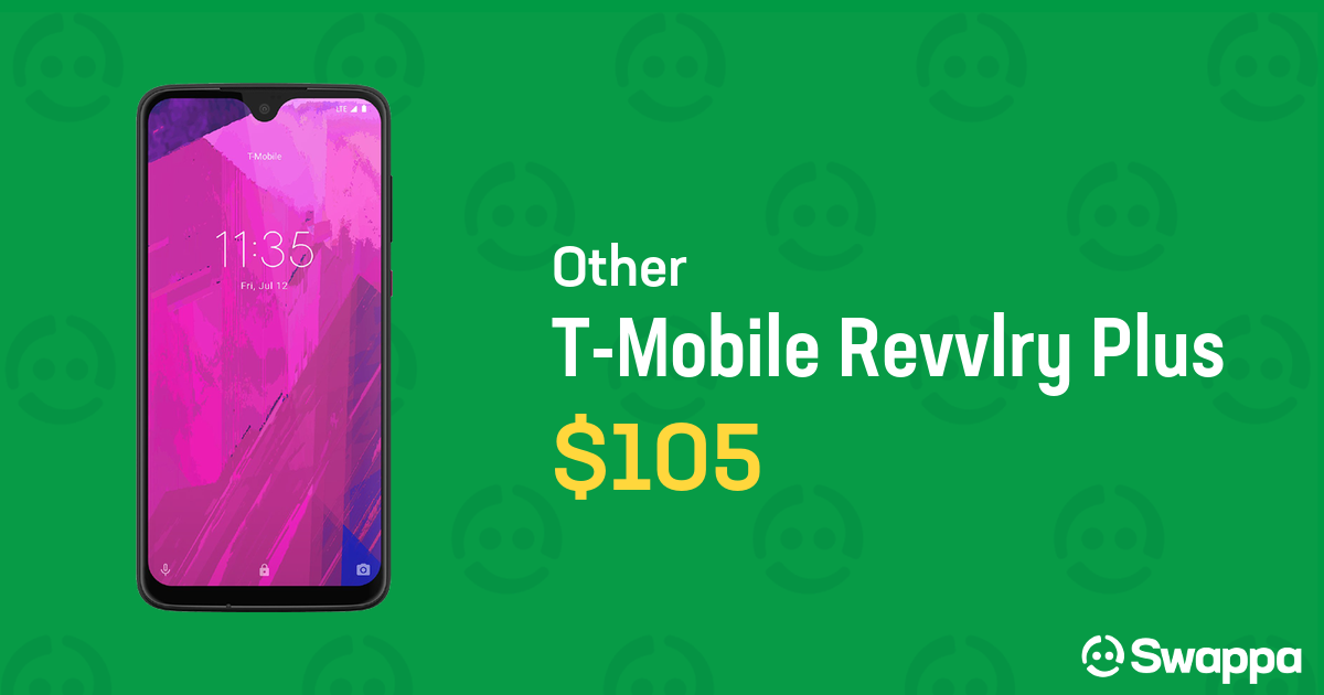 T-Mobile Revvlry Plus - T-Mobile, Black, 64GB, 4GB - LUER57379 - Swappa