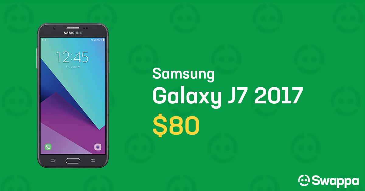 Samsung Galaxy J7 2017 - Unlocked, Black, 16GB, 2GB, SM-J727U ...