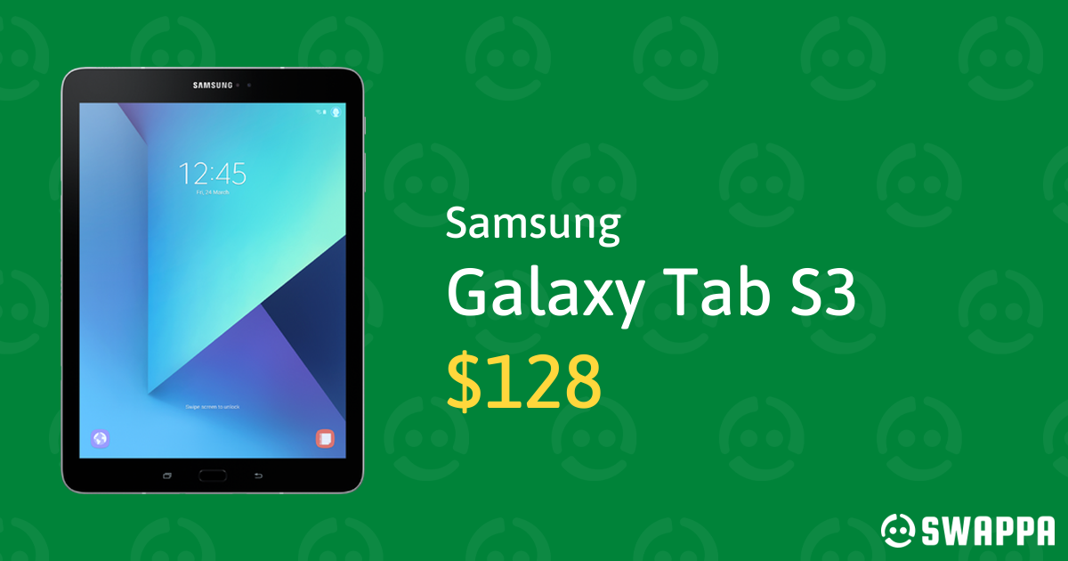 Samsung Galaxy Tab S3 - Wi-Fi, Black, 32GB, 4GB, SM-T820, 9.7 ...