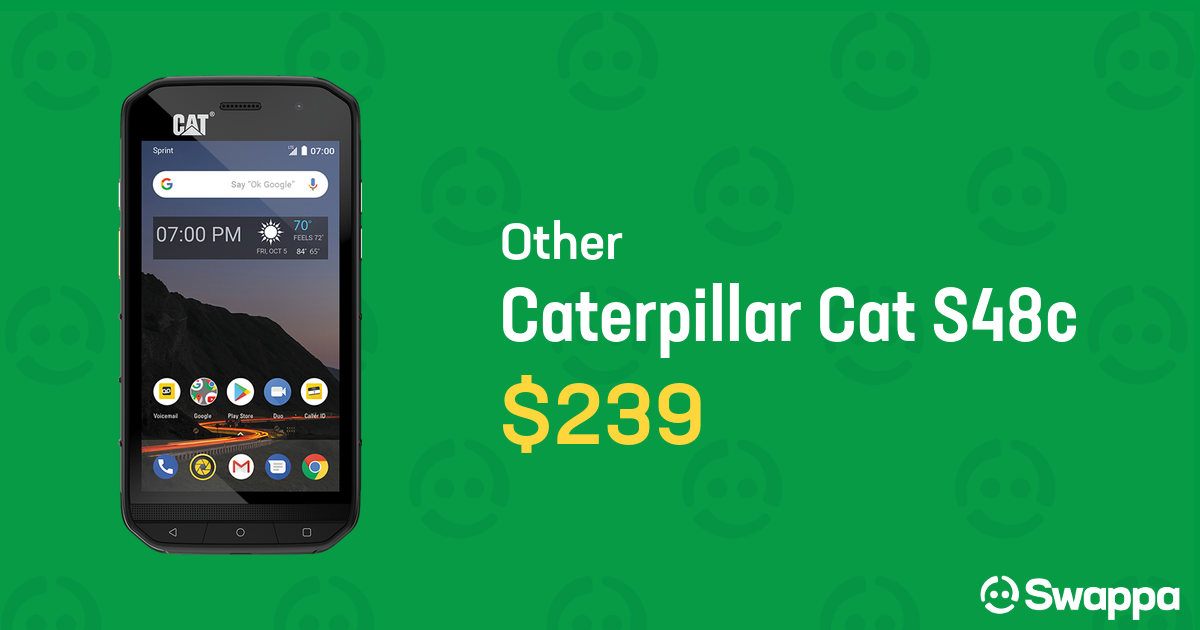 Caterpillar Cat S48c - Verizon, Black, 64GB, 4GB - LVIG43803 - Swappa