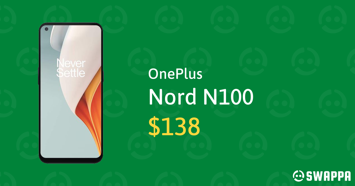 OnePlus Nord N100 - Unlocked, Gray, 64GB, 4GB, BE2011 - LWGC54155 - Swappa