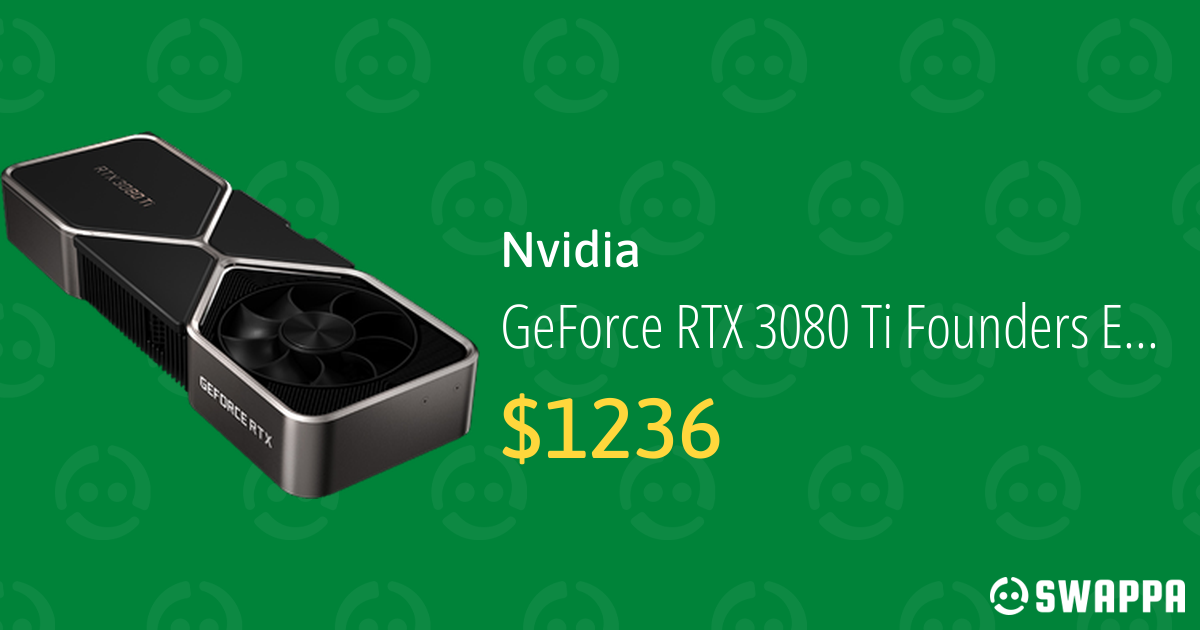 Nvidia GeForce RTX 3080 Ti Founders Edition - 900-1G133-2518-000 - LWJN06590 - Swappa