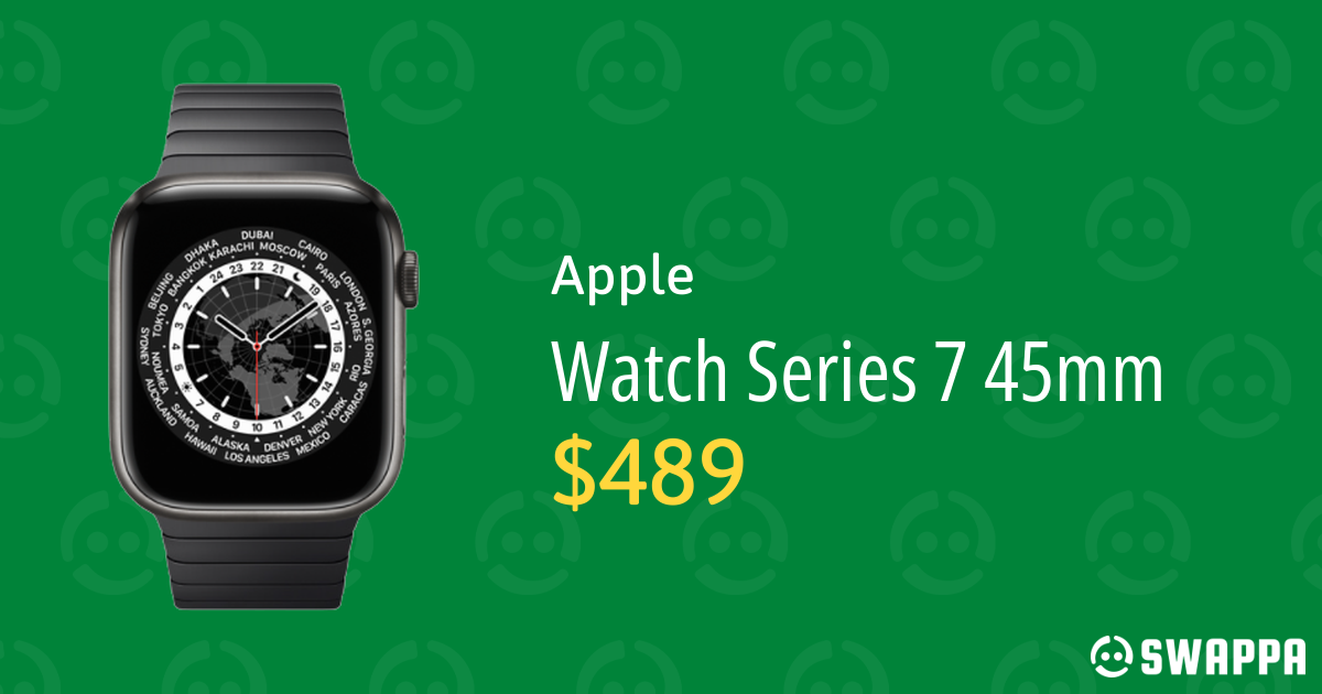 Apple Watch Series 7 45mm - Unlocked, Titanium, A2477 - Cellular ...