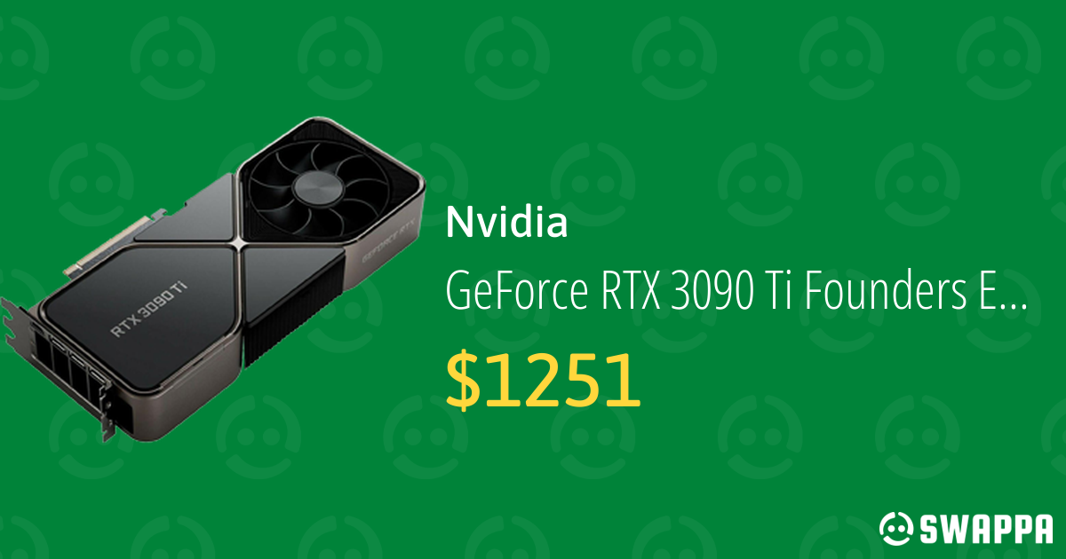 Nvidia GeForce RTX 3090 Ti Founders Edition - 900-1G136-2505-000 ...