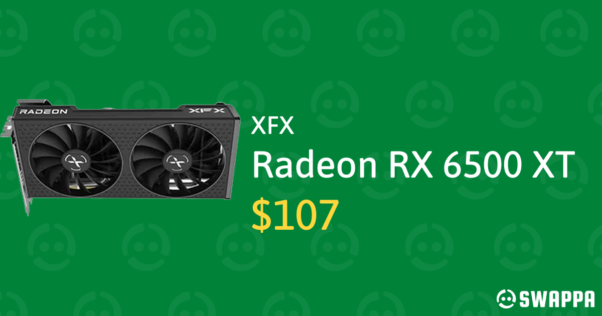 XFX Radeon RX 6500 XT - RX-65XT4DBDQ, QICK 210 - LXBM38784 - Swappa