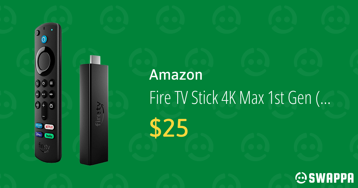 Amazon Fire TV Stick 4K Max 1st Gen (2021) - K2R2TE - LXED29239 - Swappa