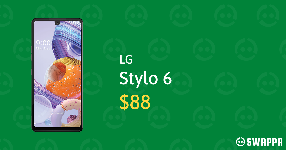 LG Stylo 6 - T-Mobile, White, 64GB, 3GB - LXFU21747 - Swappa
