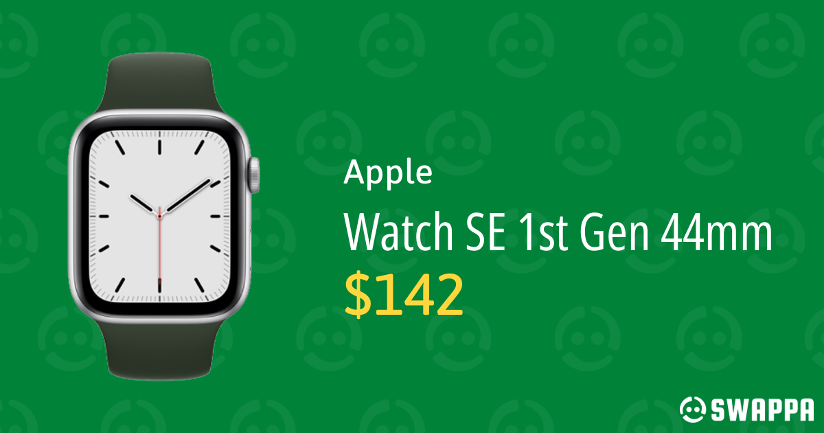 Apple Watch SE 1st Gen 44mm - Unlocked, Gray, A2354 - Cellular ...