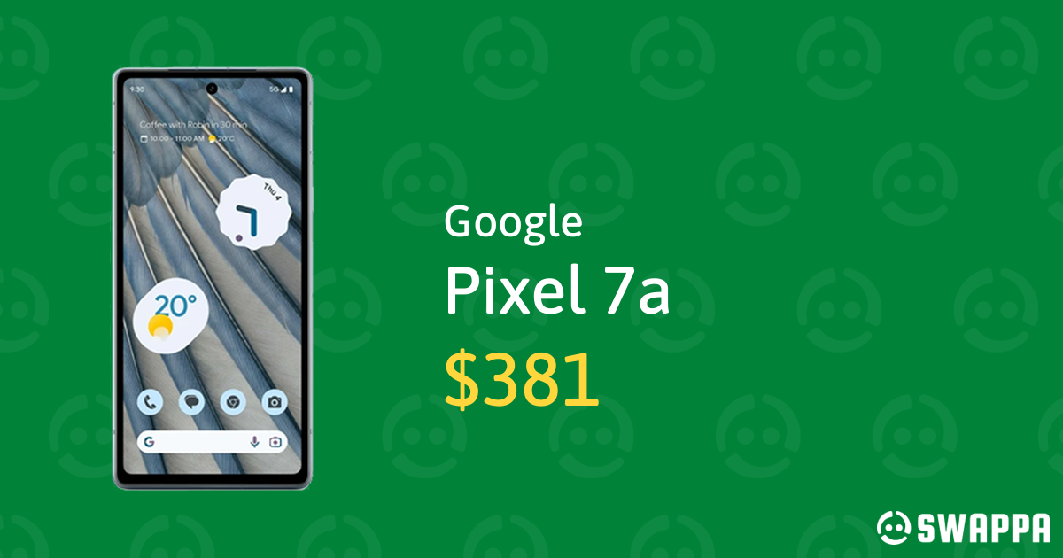 Google Pixel 7a - Unlocked, Charcoal, 128GB, 8GB, GWKK3 - LXFW14937 ...
