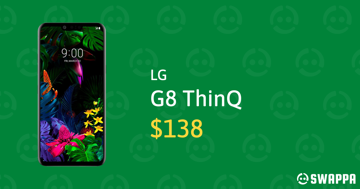LG G8 ThinQ - Unlocked, Black, 128GB, 6GB, LM-G820QM - LXGG37449 - Swappa