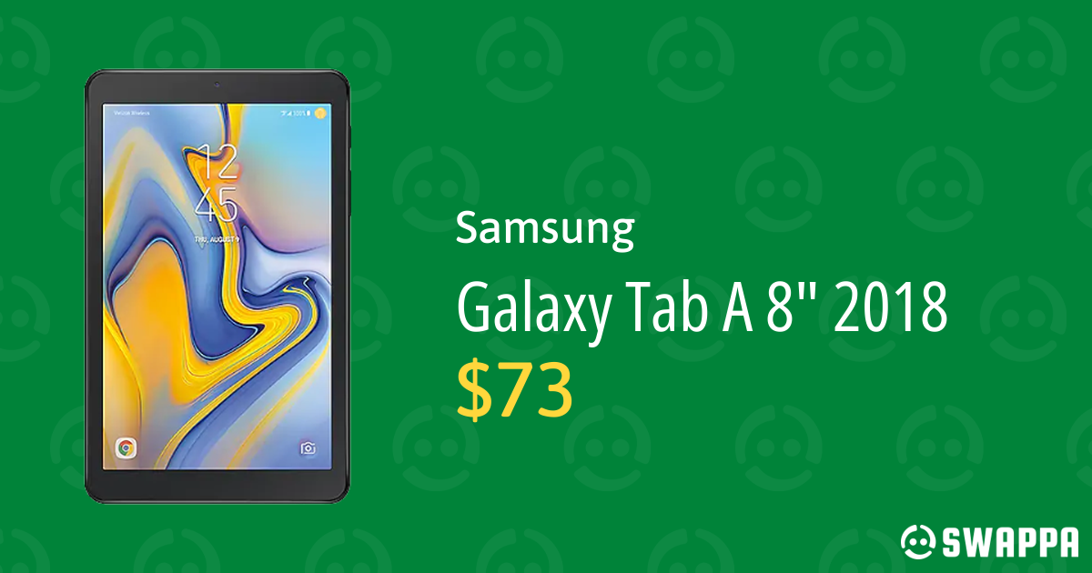 Samsung Galaxy Tab A 8" 2018 - Verizon, Black, SM-T387V - LXGZ38548 ...